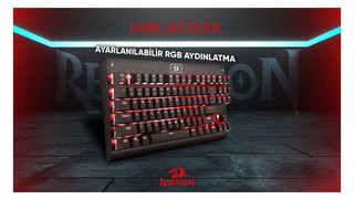 REDRAGON K568 RGB DARK AVENGER V2 klavye - inventus