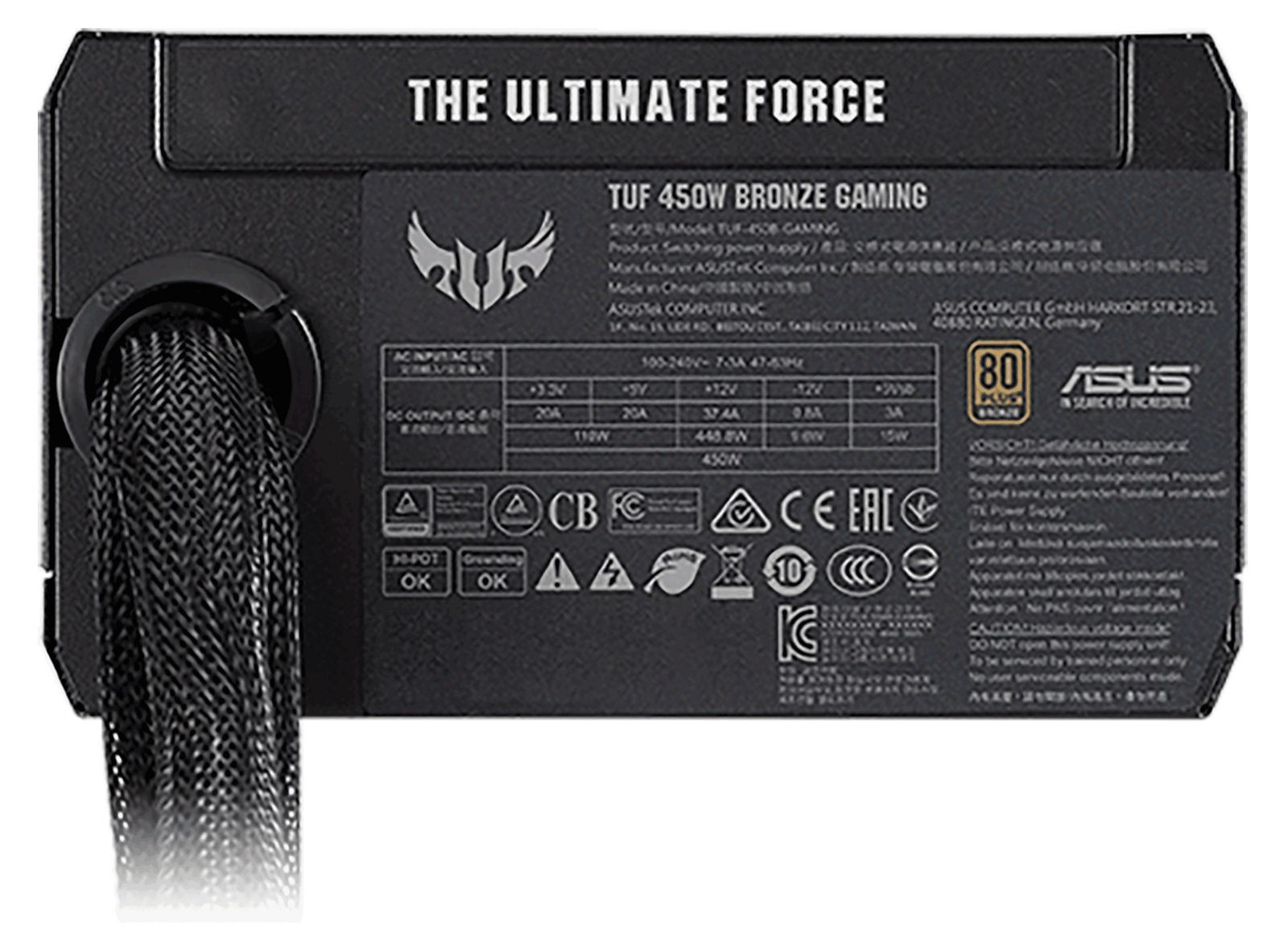 ASUS TUF-GAMING-450B güç kaynağı - inventus