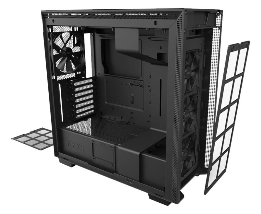 NZXT H710 Black CA-H710B-B1 kasa - inventus