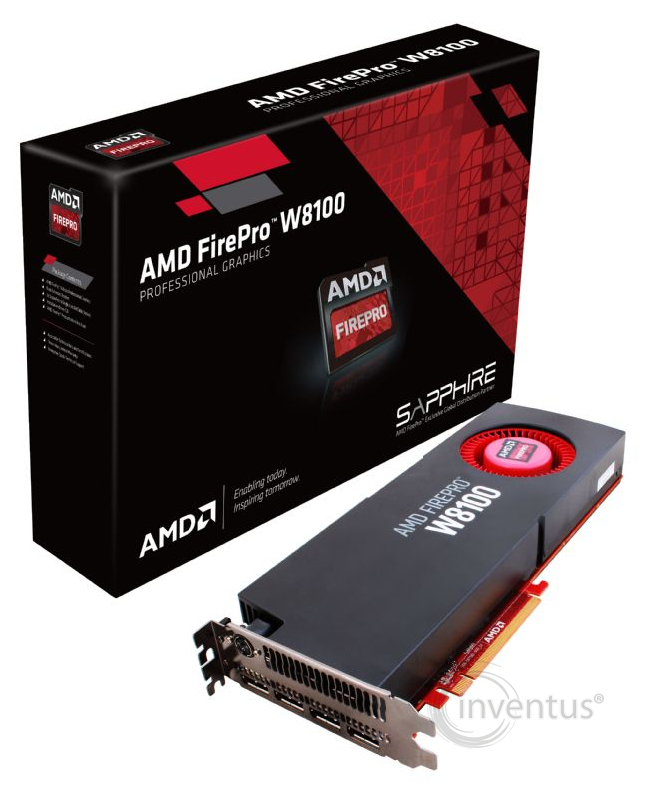 SAPPHIRE AMD FirePro W8100 ekran kartı - inventus