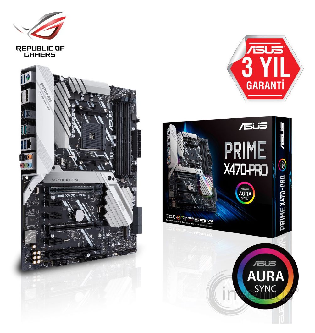 ASUS PRIME X470-PRO anakart - inventus